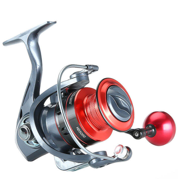 Spinning Fishing Reel 5.2:1 Left Right Interchangeable Handle Dual Wire ...