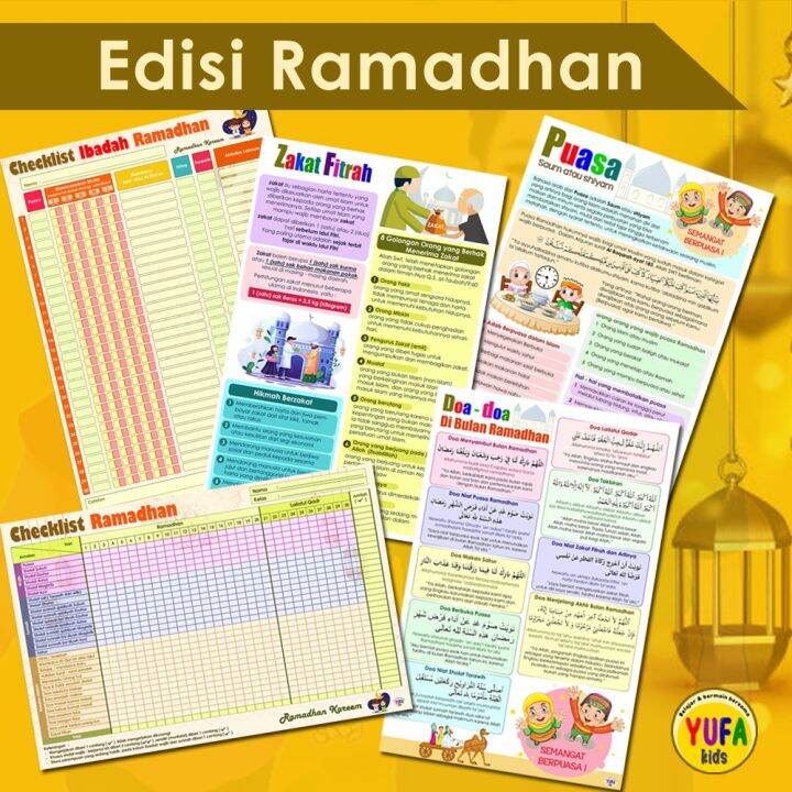 146 poster ceklist ramadhan - poster puasa - poster doa ramadhan ...