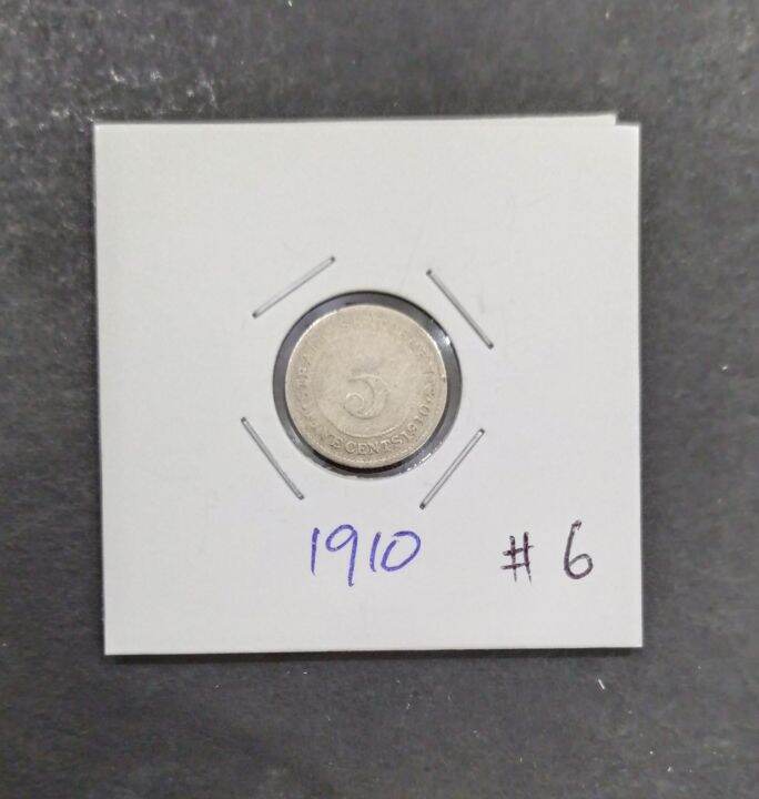 Straits Settlements 5cents 1910 #6 | Lazada