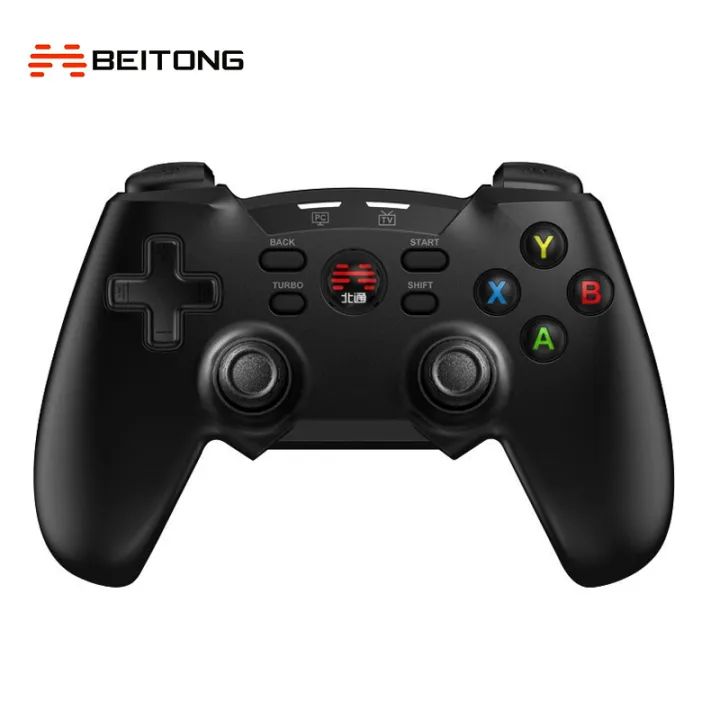 BEITONG Bat 4 Wireless Gamepad Handle Controller with Joystick Simulation Vibration for PUBG ...