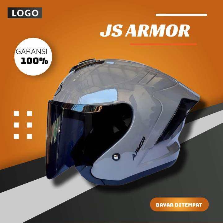 Helm Js Armor Solid Paket Ganteng SNI | Lazada Indonesia