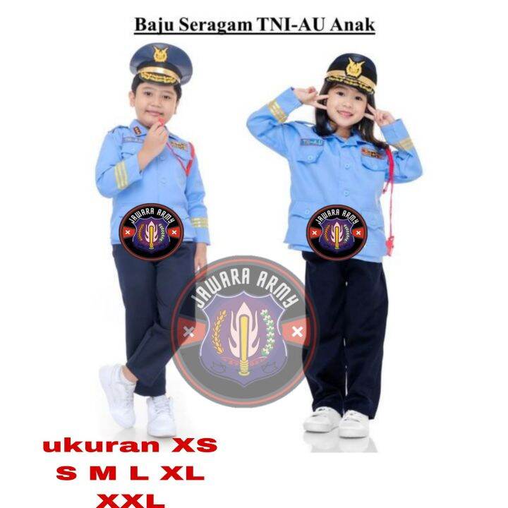 Baju Seragam TNI AU Anak Profesi | TNI Angkatan Udara Kostum Karnaval Anak Murah Bandung ...