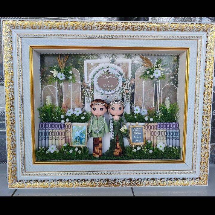 mahar pernikahan/bingkai pernikahan/mahar siluet/mahar kekinian/mahar ...