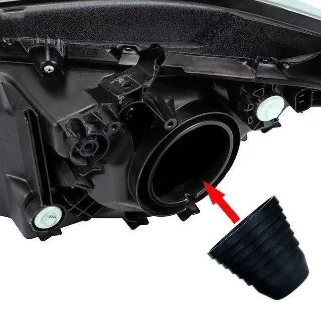 Car Headlamp Cover HID LED Headlight Rubber Dust Cover Axia Myvi Saga ...