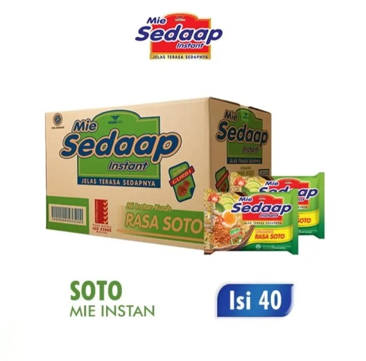 Sedaap Mie Rasa Soto 1 Kardus isi 40 Pcs | Lazada Indonesia