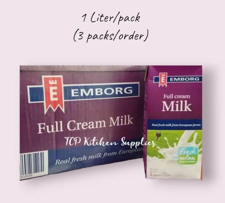 Emborg Full Cream Milk 1L (3 packs/order) | Lazada PH
