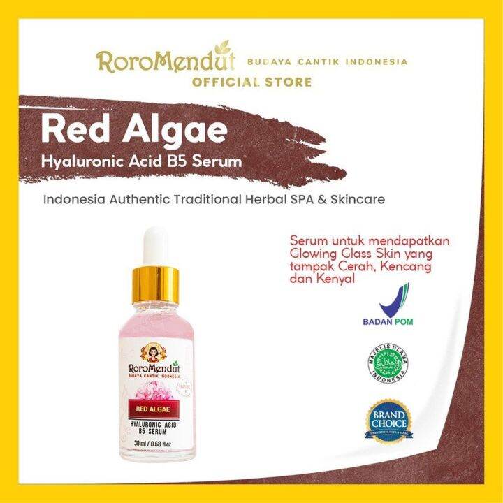 Roro Mendut Red Algae Hyaluronic Acid B5 Serum Roromendut official ...