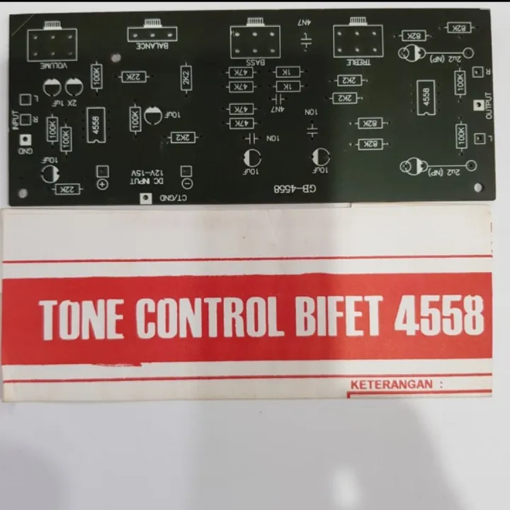 Pcb tone control bifet ic 4558/pcb tun kontrol bifet ic 4558 | Lazada ...