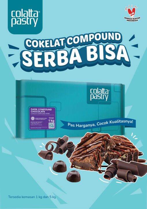 Colatta Pastry Dark Chocolate Compound 1kg | Lazada Indonesia