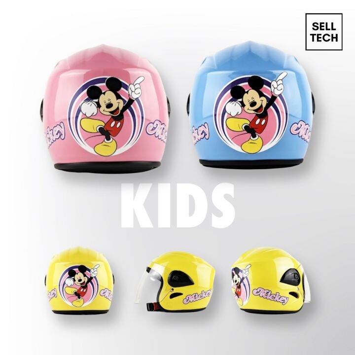 Helm Anak Kop Motif Mickey Mouse | Lazada Indonesia