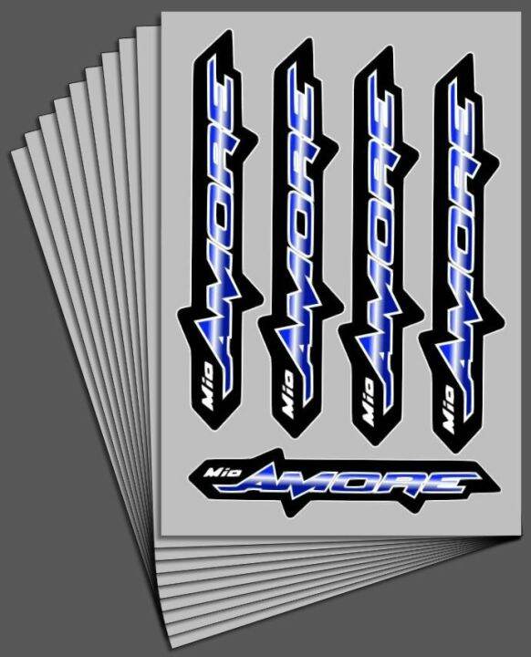 YAMAHA MIO AMORE DECAL STICKERS A4 SIZE | Lazada PH