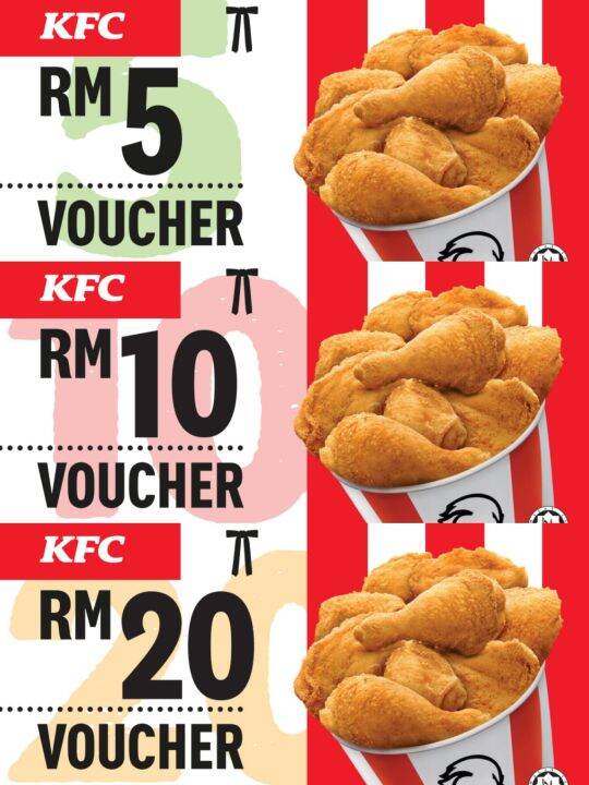 KFC Voucher (Cash Voucher) (1pc voucher) | Lazada