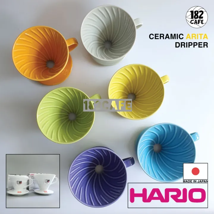 Hario V60 Ceramic Dripper Arita [Cone Shape] | ดริปเปอร์ทรงกรวย มี 7 สี | Lazada.co.th