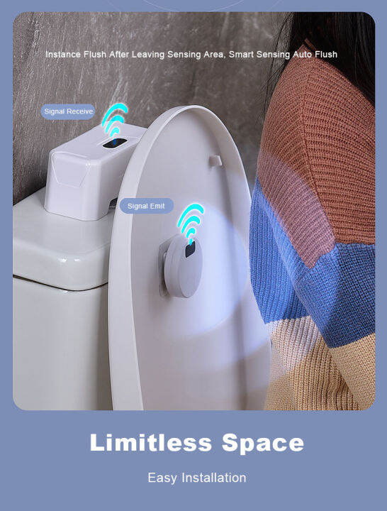 Intelligent Induction Flush Device for Toilet, Household Electric Press ...