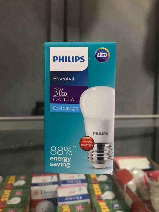 Led Philips Essential 3W / Philips Essential LED Bulb 3W | Lazada Indonesia