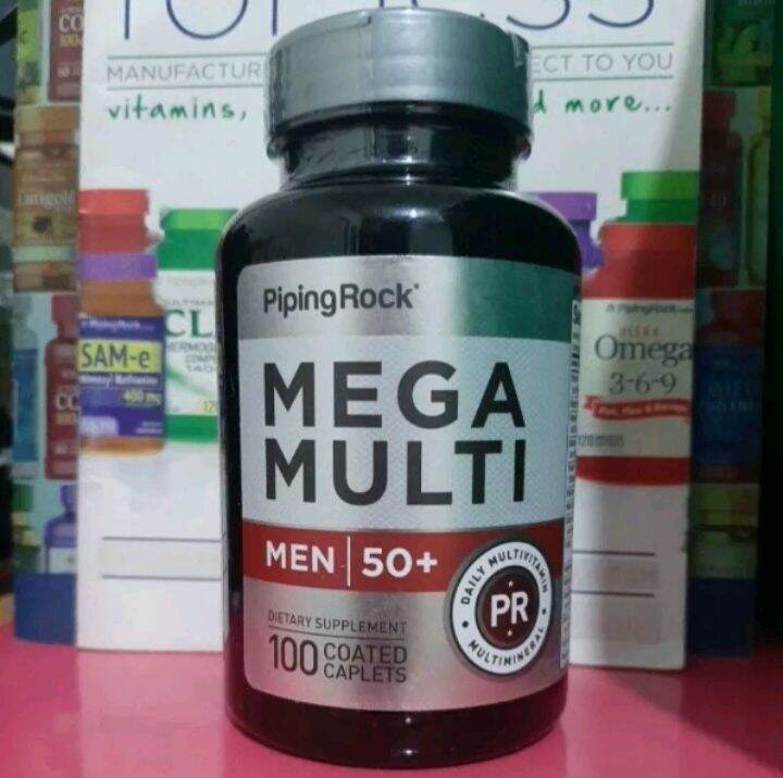 Mega Multi for Men 50 Plus Multivitamin 100 caplets EXPIRY: August 2024 ...