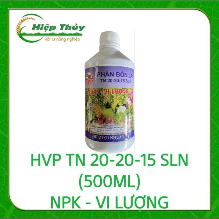 Phân bón lá HVP TN 20-20-15 SLN chai 500ml NPK VI LƯỢNG | Lazada.vn