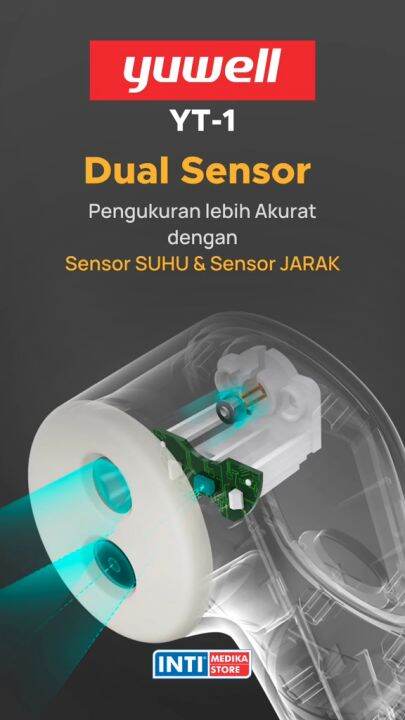 YUWELL - Thermometer Infrared YT 1 | Termometer Non Kontak Thermo Gun ...