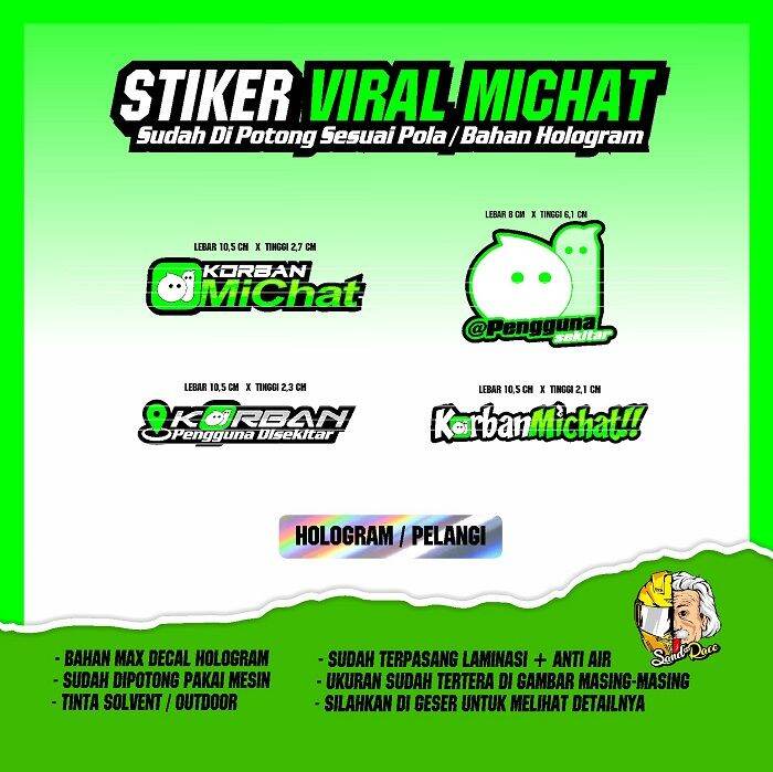 stiker michat / stiker kata kata / stiker lucu / stiker pengguna ...