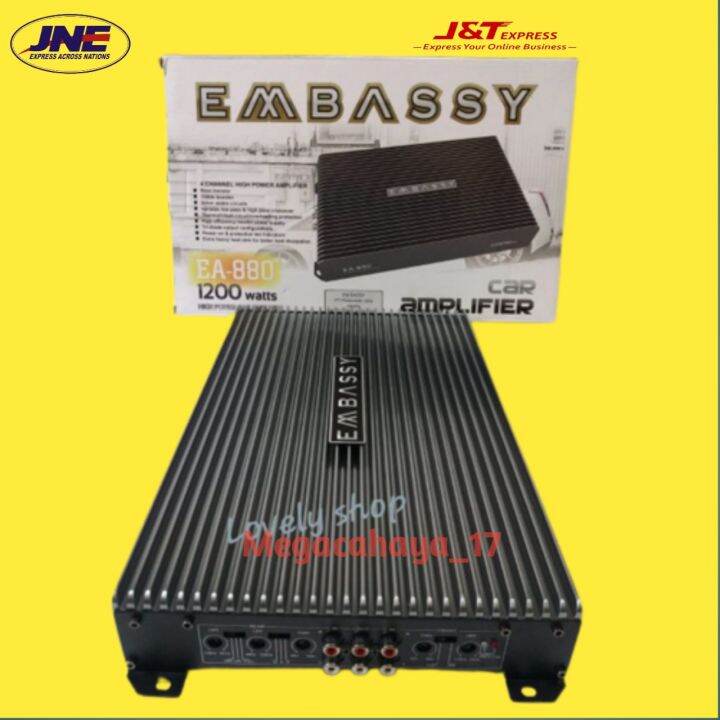 Power Mobil Embassy Badak EA 880 4 Channel Chanel Ampli Mobil Tenaga ...