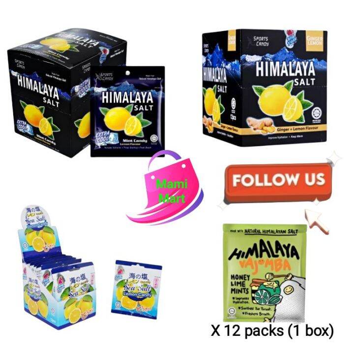 Himalaya Sport Salt Candy x 12 packs(original/ginger) | Lazada