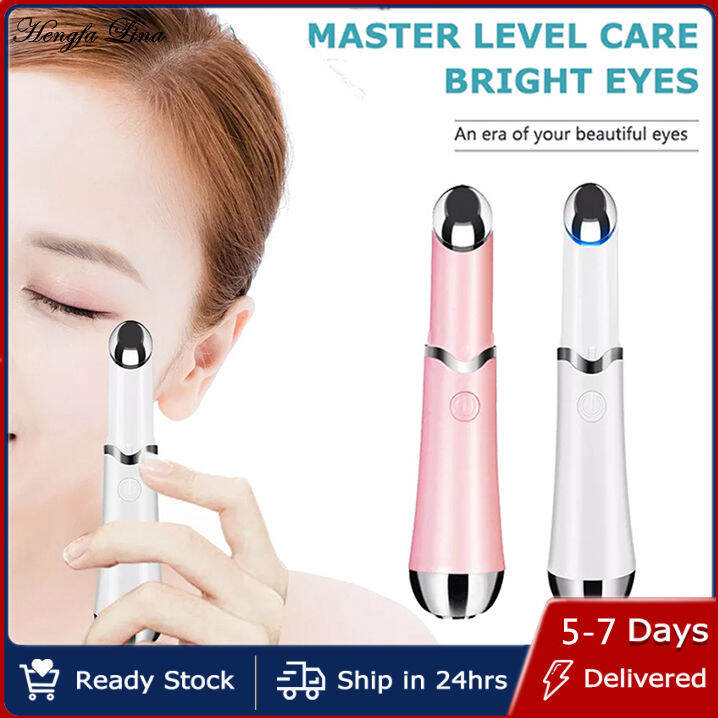 Hengfa Lina Electric Eye Massage Pen LED Photon Therapy Heated ...