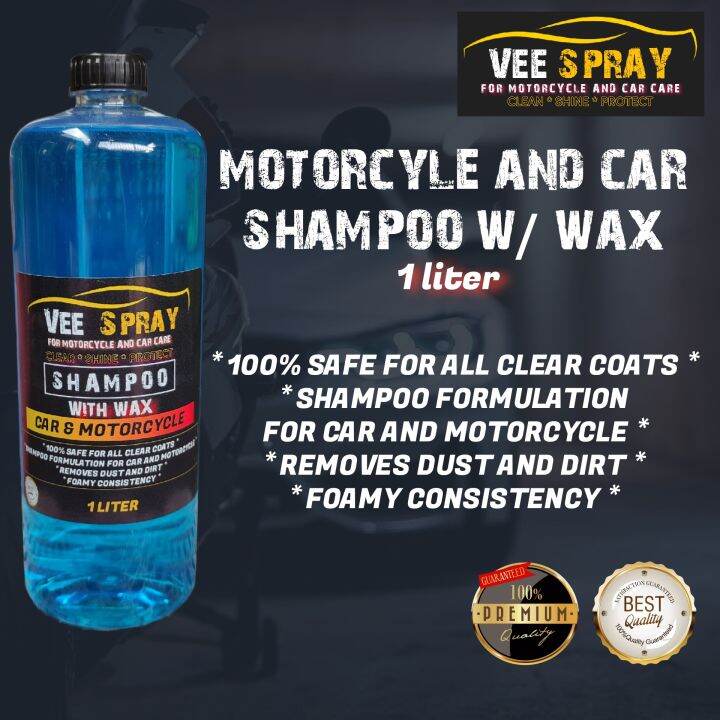 MOTORCYCLE AND CAR SHAMPOO W/WAX 1 LITER | Lazada PH