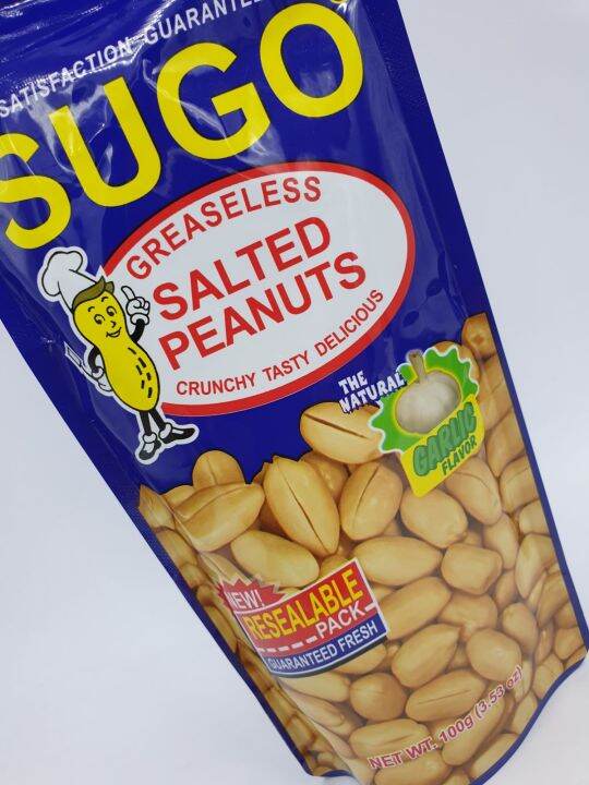Peanuts SUGO Greaseless salted peanuts with natural garlic flavor 100g ...