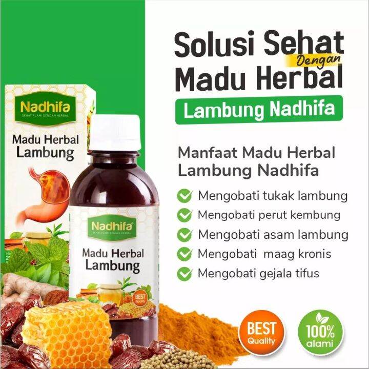 Madu Lambung Nadhifa - Spesial Atasi Maag - Gerd - Asam Lambung | Lazada Indonesia