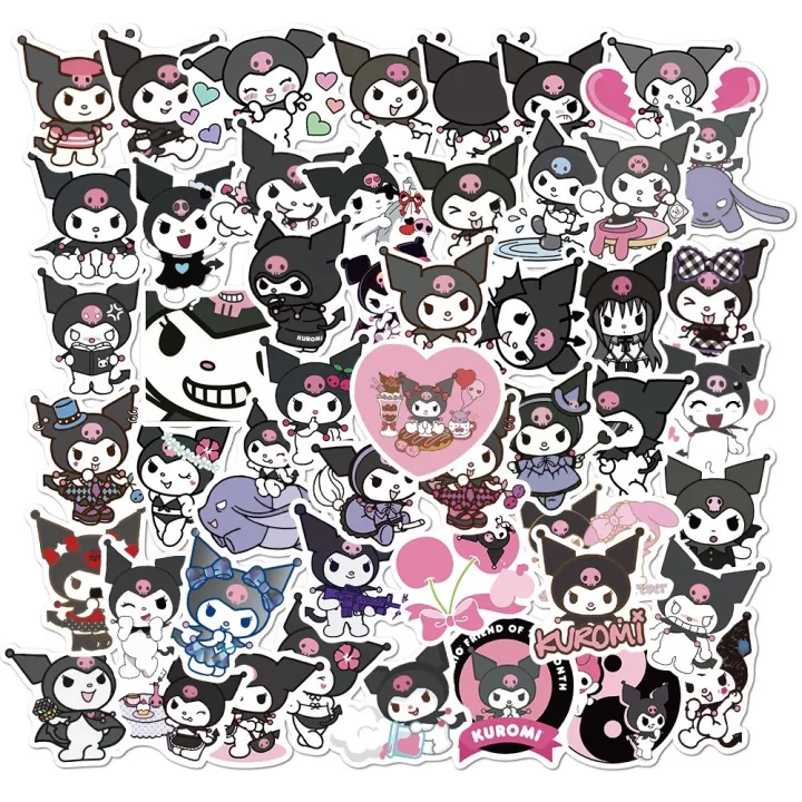 สติ๊กเกอร์ Kuromi 138 คุโรมิ 50ชิ้น ซานริโอ้ Sanrio มายเม มาย เมโลดี้