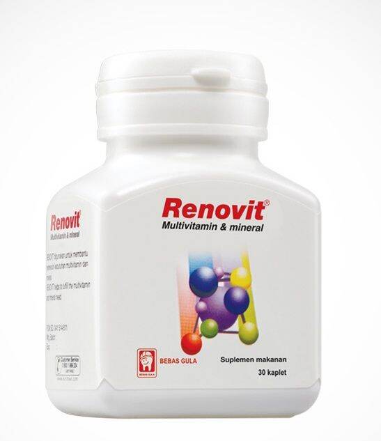 RENOVIT multivitamin dan mineral 30 kaplet | Lazada Indonesia