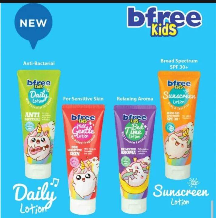 BFREE Kids Sunscreen Lotion 100ml SPF 30+ / BFREE Kids Lotion Sunblock ...