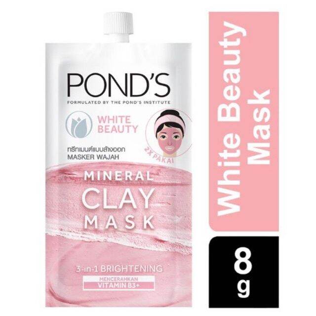 PONDS CLAY MASK (WHITE BEAUTY MASK) | Lazada Indonesia