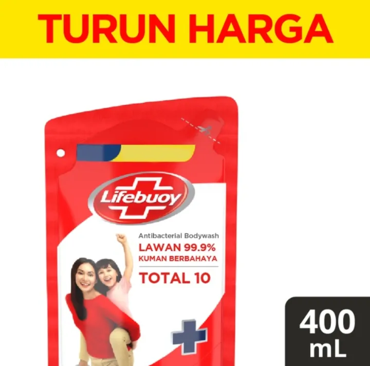 Lifebuoy Total 10 Sabun Cair Refil Lifeboy Merah 400ml | Lazada Indonesia