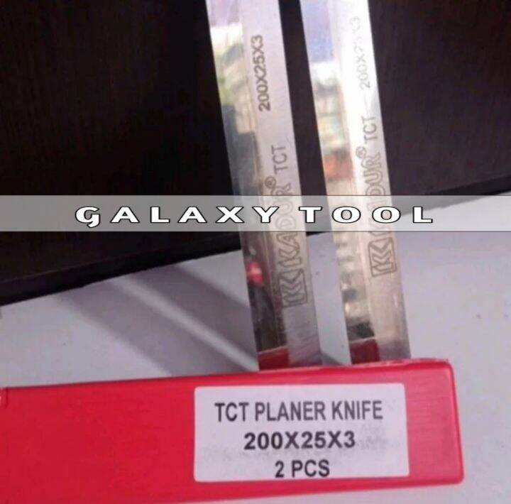 Mata Pisau Serut TCT Kadur Ukuran 200 x 25 x 3 mm 3 Set Pisau Planer ...