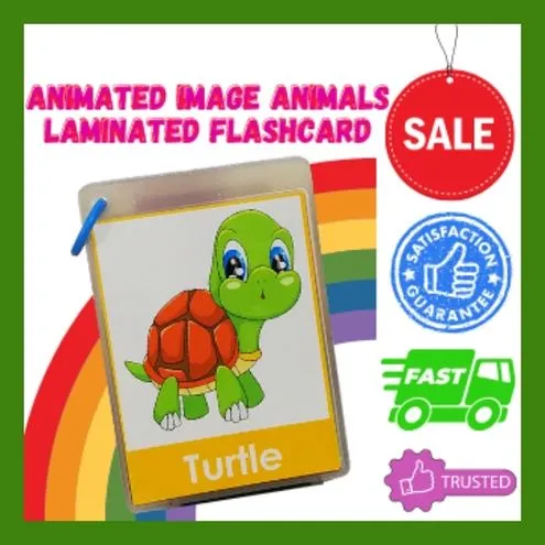 Animals Flashcard (Laminated) | Flashcards for kids | Flashcards ...