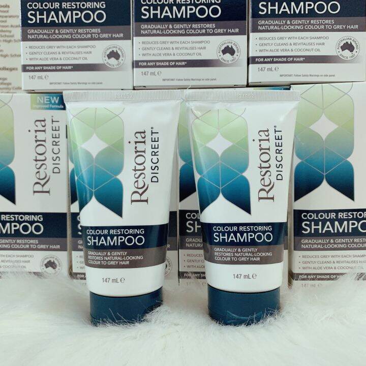 [Bill Úc] Dầu gội phục hồi và giảm tóc bạc Restoria Discreet Colour ...