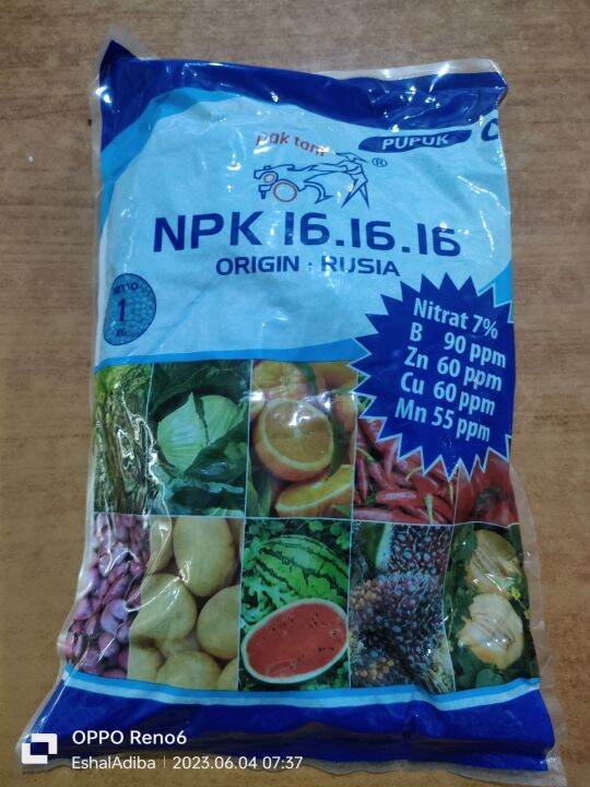 PUPUK NPK MUTIARA 16 16 16 1 kg CAP TRAKTOR PAK TANI | Lazada Indonesia
