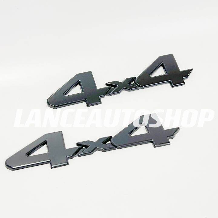 4x4 Metal Car Emblem Matte Black 4X4 Metal Car Emblem Badge Sticker ...