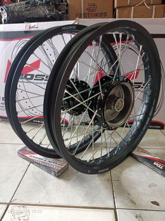 VELG YAMAHA RX KING KOMPLIT ROSSI ORIGINAL RING 18 X185/160 SESUAI ...