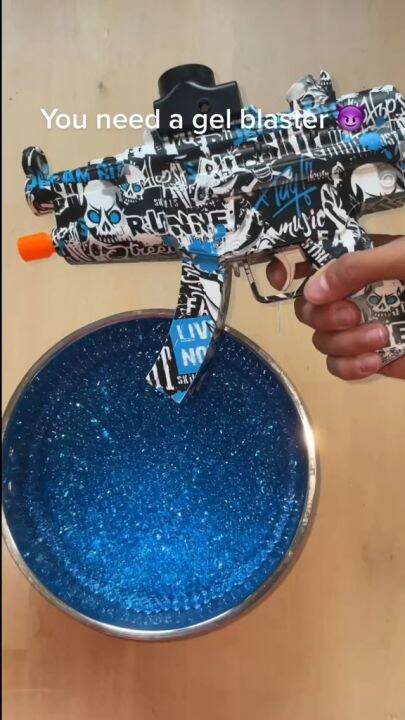 MP5 Electric Gel Blaster Orbeez Pellet Toy Gelblaster for 8+ Kids/Boys ...