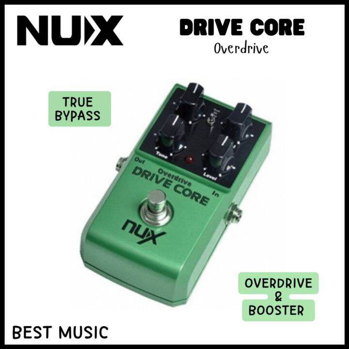 เอฟเฟคกีต้าร์ไฟฟ้า NUX DRIVE CORE (Overdrive) | Lazada.co.th