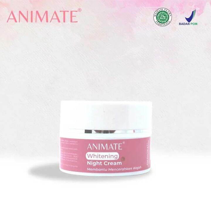 ANIMATE instan whitening Night CREAM 10 gr | Lazada Indonesia