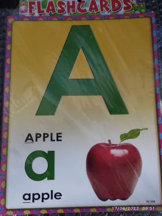 FLASH CARD ALPHABET BIG SIZE (A4) jumbo | Lazada PH