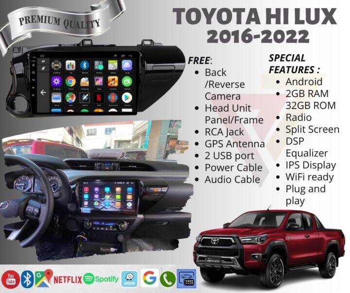 T3 Toyota Hilux 2016-2022 Astral Android Head Unit | Lazada PH