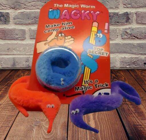 The Magic Worm Fuzzy Twisty Wiggle Magic Wacky Worm Fuzzy wire Moving ...
