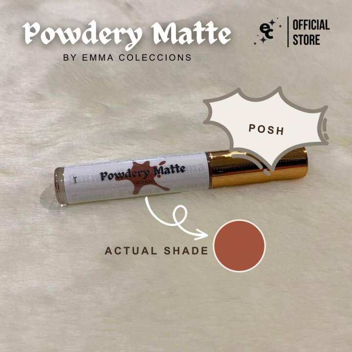 Emma Powdery Matte Lip Tint (Posh) (Liptint, Matte Finish, Long-Wear ...