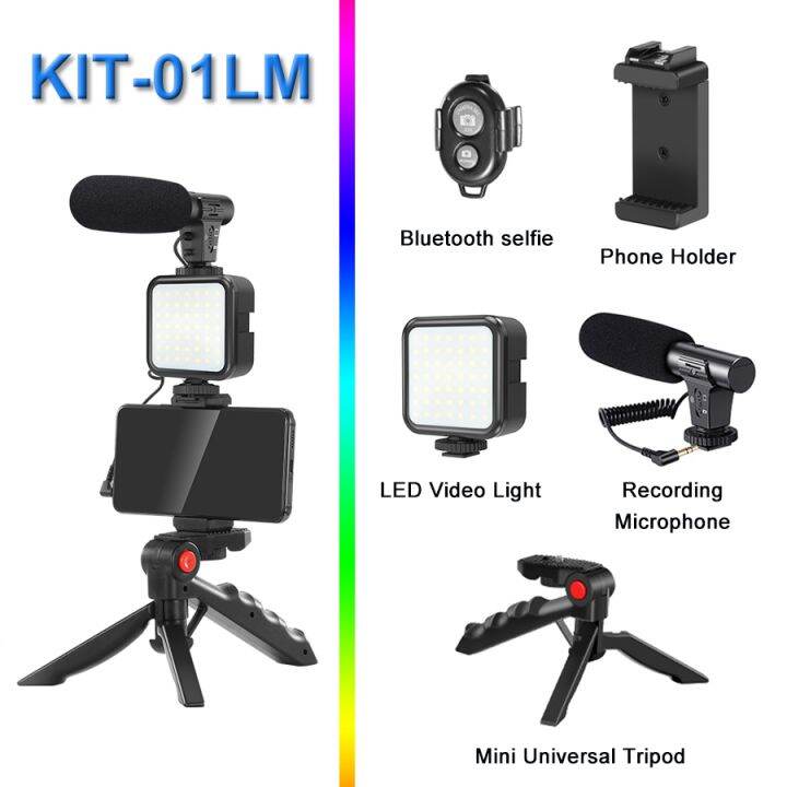 Professional Vlogging Shooting KITs With Mini Tripod Bluetooth Selfie ...