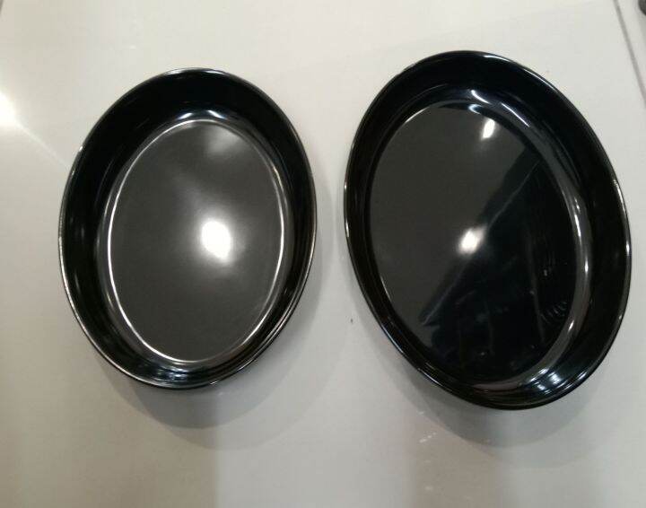 MELAWARES OVAL SERVEWARE PLATE (BLACK) | Lazada PH