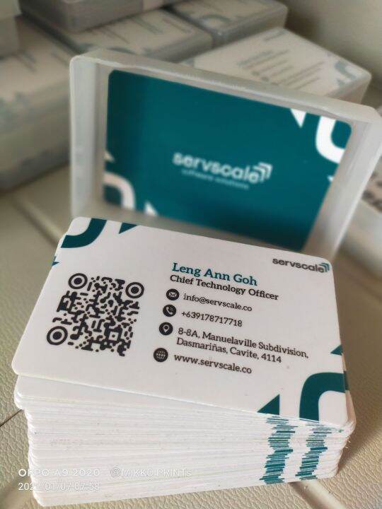 CALLING CARDS 50pcs, laminated with glossy or matte,Free case one side ...